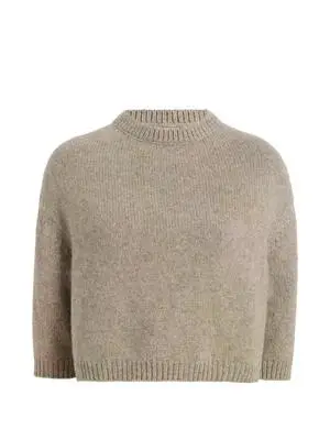 Khaite Sabina Crew-neck Sweater - Neutrals