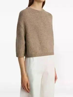 Khaite Sabina Crew-neck Sweater - Neutrals