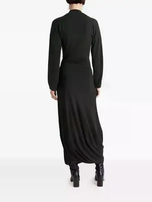 LEMAIRE Draped V-neck Midi Dress