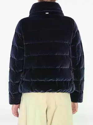 Herno Quilted Velvet Jacket - Blue