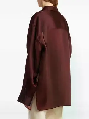 Khaite Flap-pocket Button-front Shirt - Brown