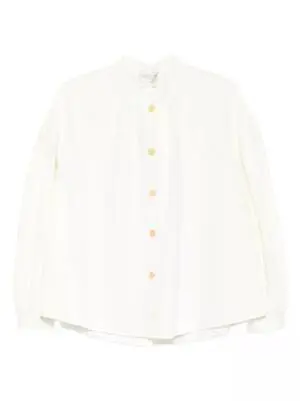 FORTE_FORTE High-neck Button Top