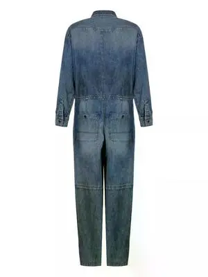 MARANT ETOILE Button-fastening Denim Jumpsuit - Blue