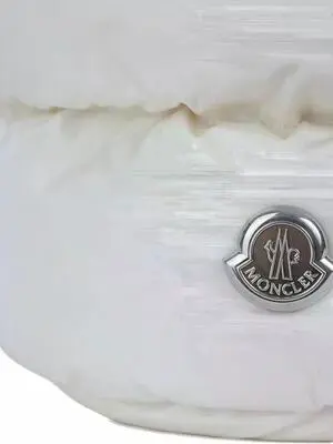 Moncler Caradoc Quilted Bucket Bag - White