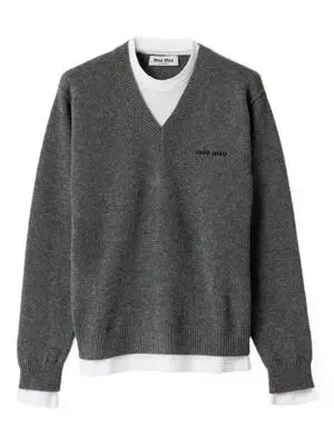 Miu Miu V Neck Sweaters For Women