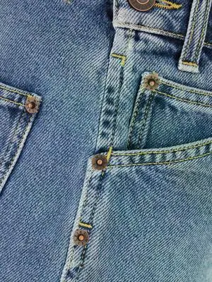 Moschino Button-fastening Denim Shorts - Blue