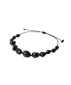 HUNTING SEASON The Statement Tagua Necklace - Black
