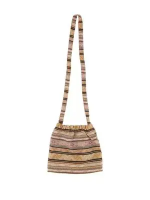 Needles Patterned Messenger Bag - Neutrals