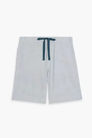 Orlebar Brown Devlin Pinstriped Cotton-poplin Drawstring Shorts
