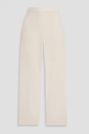 Theory Treeca Cropped Slim-leg Linen-blend Pants - Ecru