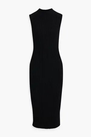 Theory Ribbed Merino Wool-blend Midi Dress