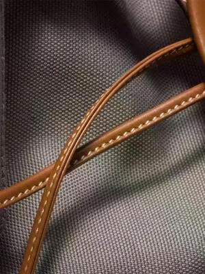 Miu Miu Leather-trimmed Flap Backpack - Grey