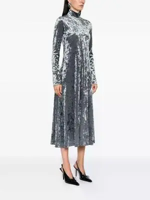 FORTE_FORTE Velvet High-neck Midi Dress