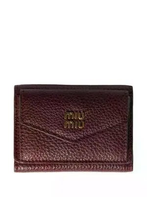 Miu Miu Small Leather Wallet - Red