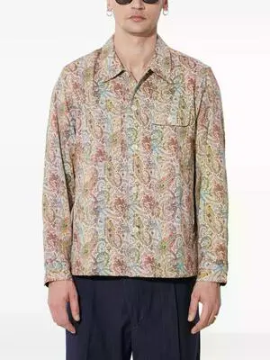 CORRIDOR Paisley-print Long-sleeve Shirt Jacket
