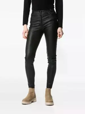 POCHE PARIS Leather Trousers