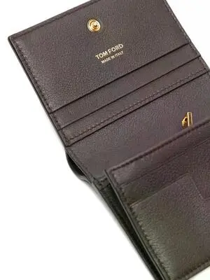 TOM FORD Calf Leather Wallet - Brown