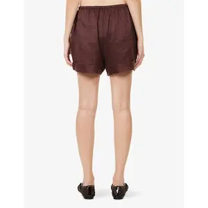 Dissh Kai Drawstring-waist Ramie Shorts