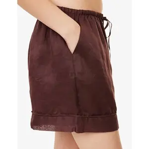 Dissh Kai Drawstring-waist Ramie Shorts