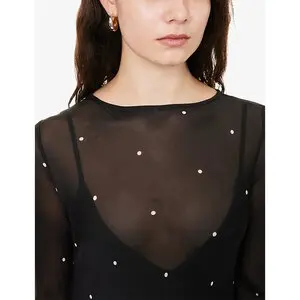 Dissh Spot-Print Maxi Dress - Black | Editorialist