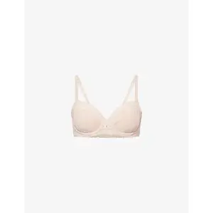 Chantelle Romance Underwired Stretch-lace Bra - Golden Beige