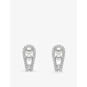 Yoko London 18ct White-gold, Akoya Pearl And Diamond Earrings - 18ct White Gold