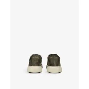 Officine Creative Slouch Suede Low-top Trainers - Green