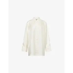 ROHE FRAMES Deconstructed Open-panel Silk Shirt