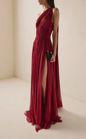 Zuhair Murad Silk-chiffon Gown - Red