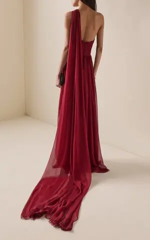 Zuhair Murad Silk-chiffon Gown - Red