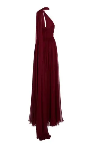 Zuhair Murad Silk-chiffon Gown - Red