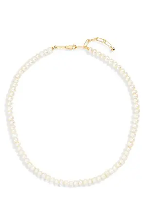 Monica Vinader Nomade Pearl Necklace - 18k Gold Vermeil/pearl