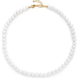Monica Vinader Nomade Bold Pearl Necklace - 18k Gold Vermeil/pearl