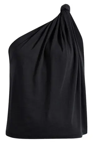 REFORMATION Knotted One-shoulder Knit Top