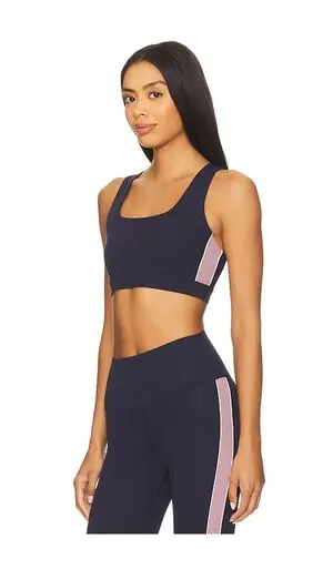 Splits59 Lexi Rigor Sports Bra In Navy - Indigo & Blush