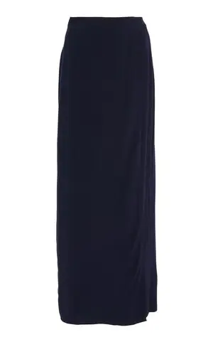ANEMOS Maxi Wrap Skirt - Navy