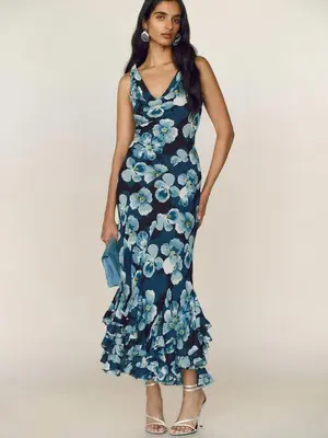 Reformation Ruffled Evening Dresses