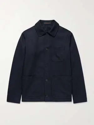 SLOWEAR Incotex Twill Chore Jacket - Navy