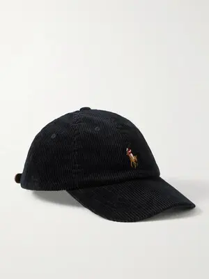 Polo Ralph Lauren Cotton-corduroy Baseball Cap - Black