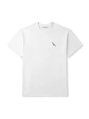 Givenchy Logo-embroidered Cotton-jersey T-shirt - White