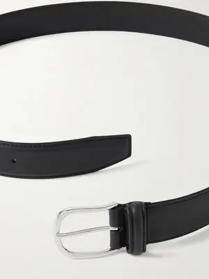 Anderson's 3.5cm Leather Belt - Black