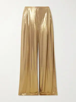 Women's Gold Metallic Pants