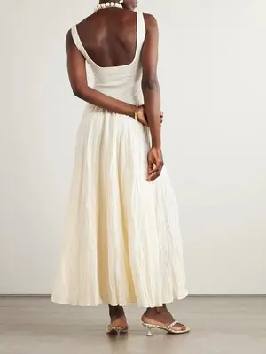 Johanna Ortiz Mariner Ribbed Knit Maxi Dress - Neutrals