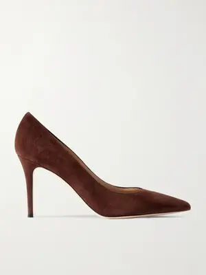 Brown Suede Pumps
