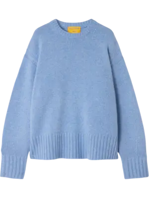 Guest In Residence Cashmere Crewneck Sweater Blue