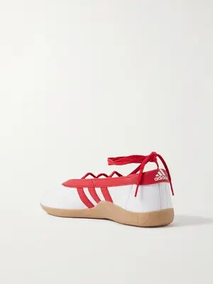 ADIDAS ORIGINALS Taekwondo Mei Ballet Leather Sneakers - Red