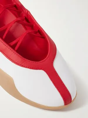 ADIDAS ORIGINALS Taekwondo Mei Ballet Leather Sneakers - Red
