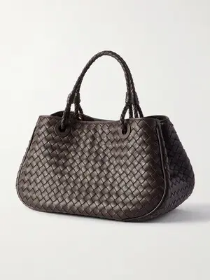 Bottega Veneta Basket Medium Intrecciato Leather Tote - Brown
