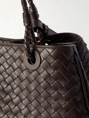 Bottega Veneta Basket Medium Intrecciato Leather Tote - Brown