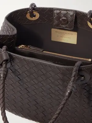 Bottega Veneta Basket Medium Intrecciato Leather Tote - Brown